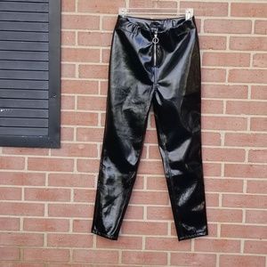 New Look | Pants & Jumpsuits | Nwt New Look Black Vinyl Pants Size 4 ...